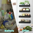 4 PACK Side Refrigerator Storage Rack Iron Magnetic Kitchen Shelf Wall ...