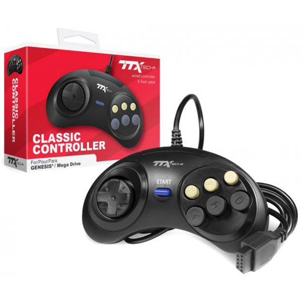 Sega Genesis / Megadrive Wired Controller - Walmart.com - Walmart.com