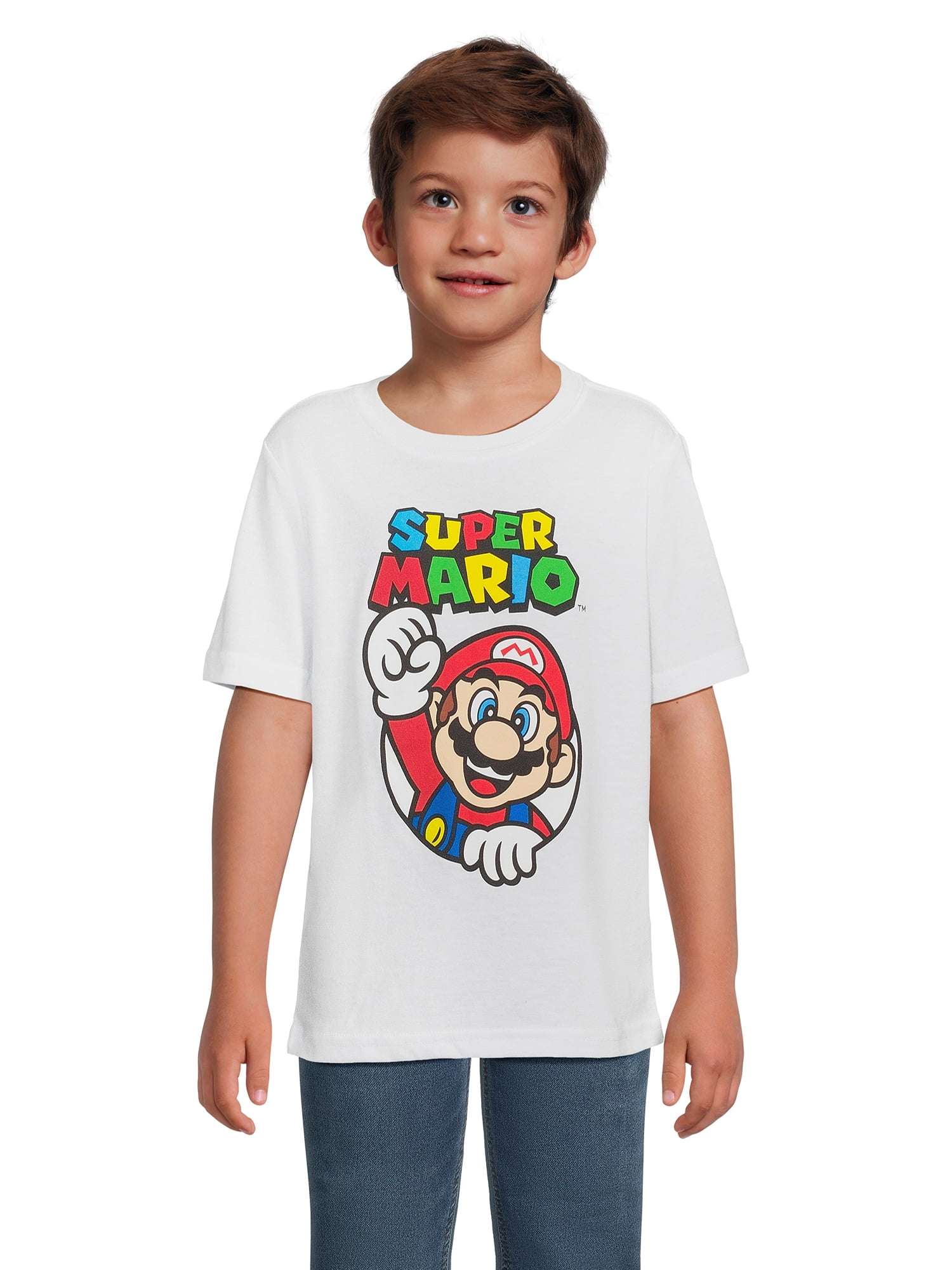 Nintendo Super Mario Bros. Boys Tee, Sizes 4-18 - Walmart.com