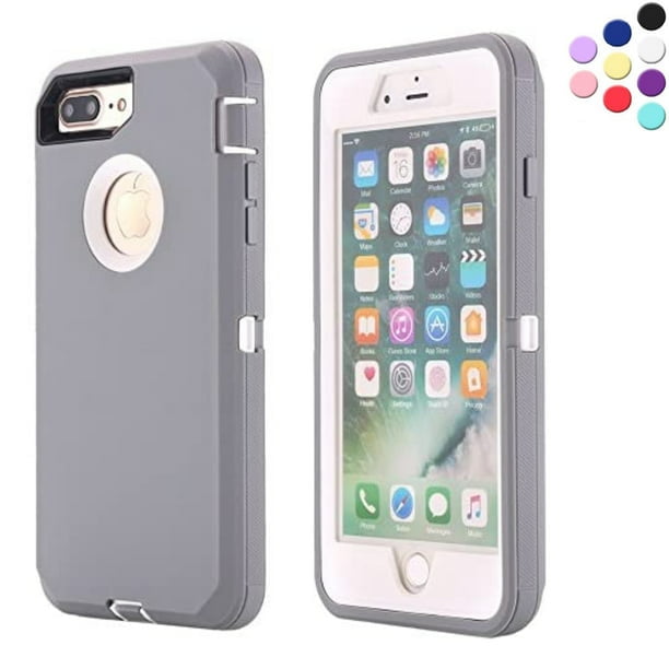 iPhone 8 Plus Heavy Duty Case {Shock Proof Case with 3 Layer Rubber ...