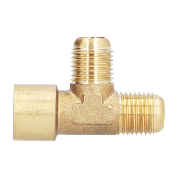 3‑Way Valve Adapter 1/4 Durable Sturdy Fine Processing Spiral Brass ...