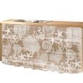 Brown Coastal Cabinet Curtain, Nautical Starfish Octopus Coral Summer ...