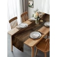 Burlap Table Runner 90 Inches Long, Farmhouse Vintage Brown Gradient ...