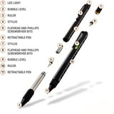 Multitool Pen Set with LED Light, Touchscreen Stylus, Ruler - Walmart.com
