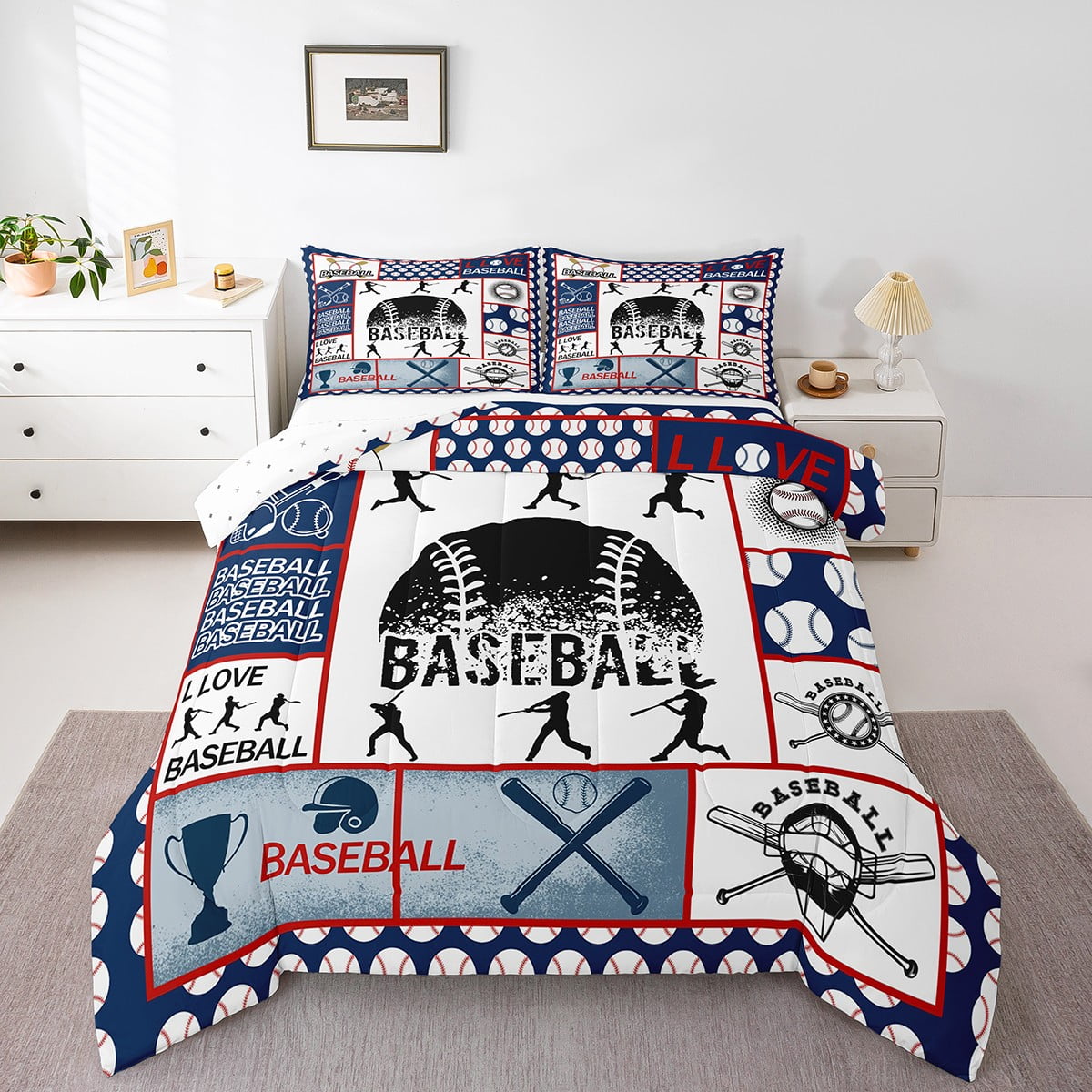 Click here for Erosebridal Sport Baseball Bedding Sets Full With... prices