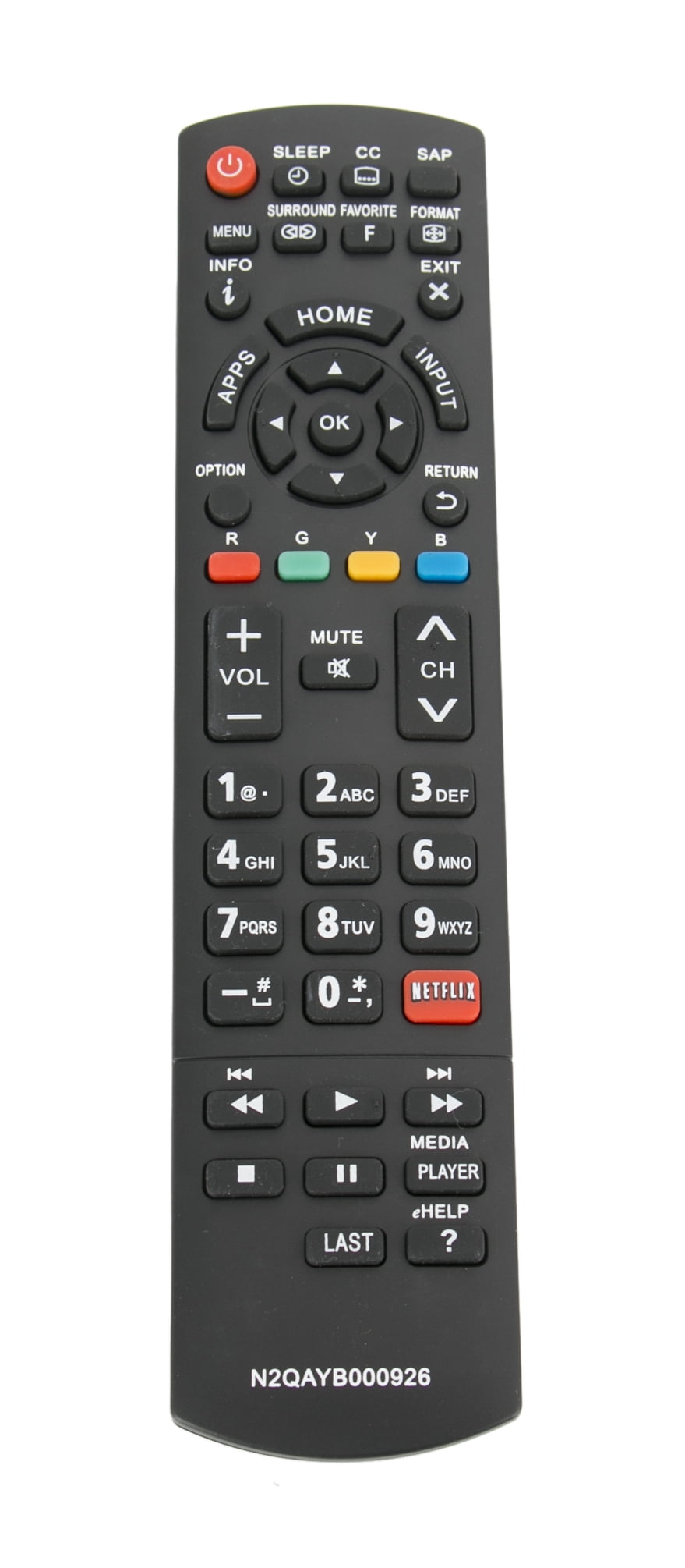 New N2QAYB000926 Remote Control fits For PANASONIC LED-LCD SMART HDTV ...