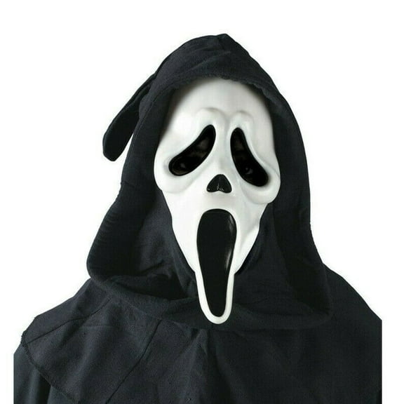 Fun World Adult Halloween Ghost Face Mask - Officially Licensed Scary ...