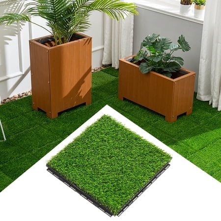 Artificial Grass Grass Carpet Draining Floor Mat Realistic Grass Turf ...