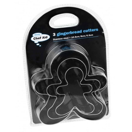 Chef Aid Gingerbread Man Cookie Cutter Set (Pack of 3) | Walmart Canada