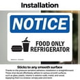 (2 Pack) Food Only Refrigerator Sign - Walmart.com