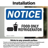 (2 Pack) Food Only Refrigerator Sign - Walmart.com