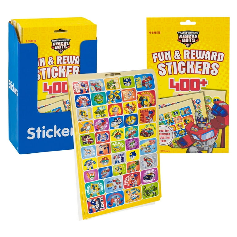 Transformers Rescue Bots Fun and Reward Sticker Book with 400 Stickers Walmart