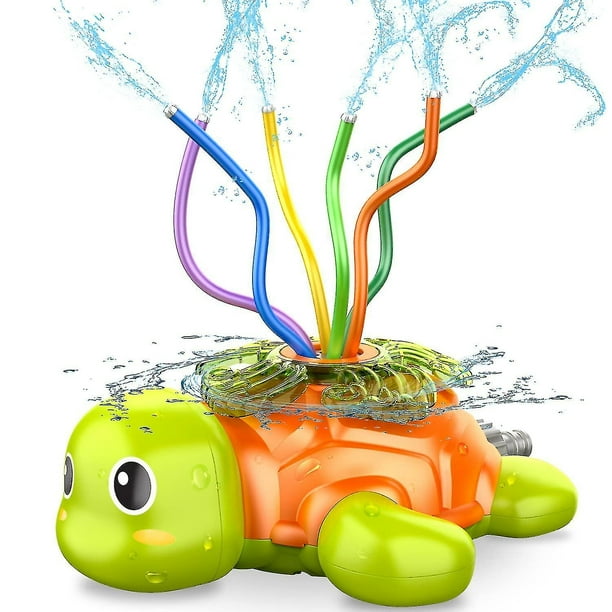 Kids Sprinkler For Yard Game With Wiggle Tubes Spinning Turtle Water ...