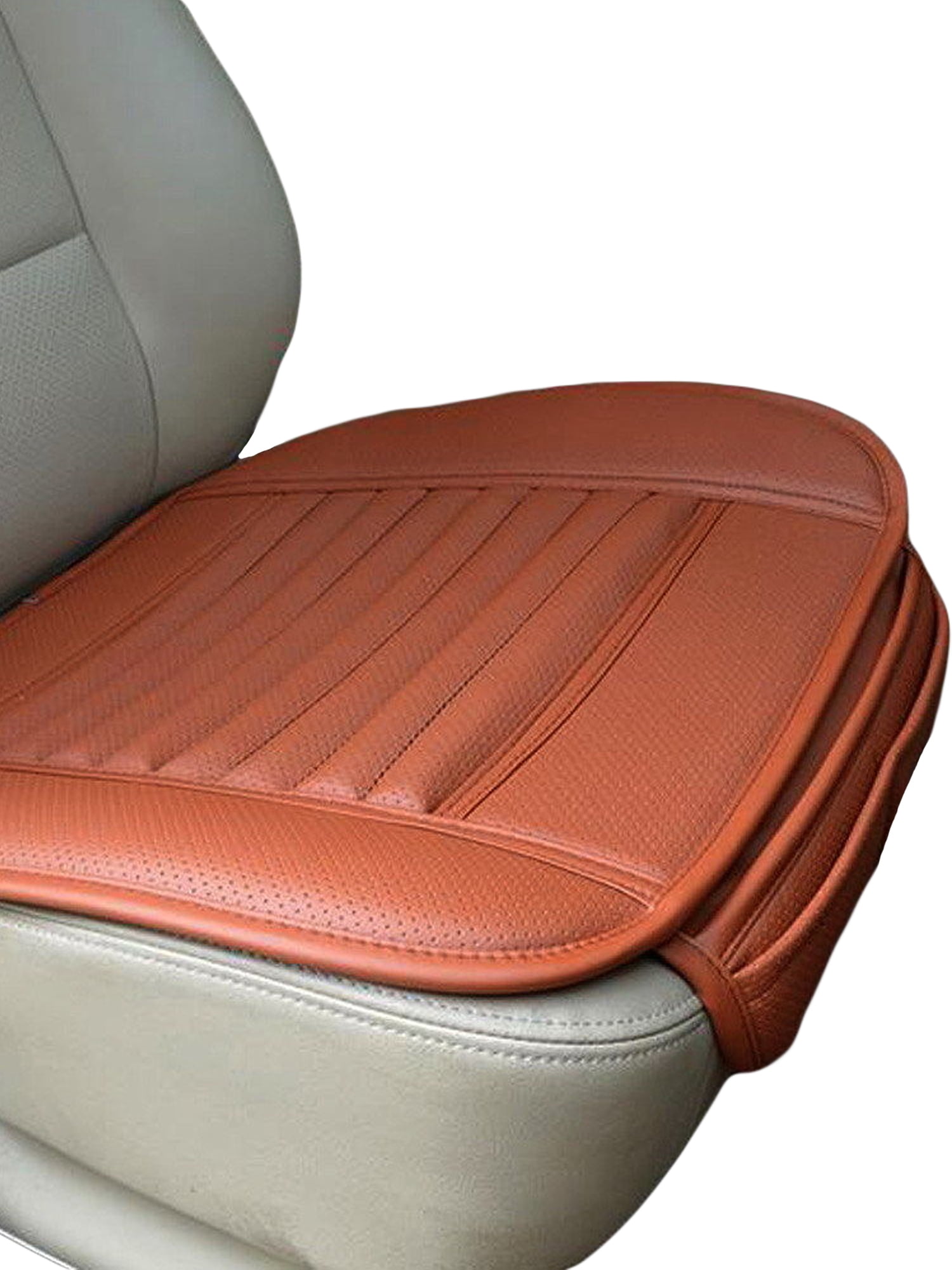 Pudcoco Universal PU Leather Car Front Seat Cushion Protector Pad ...
