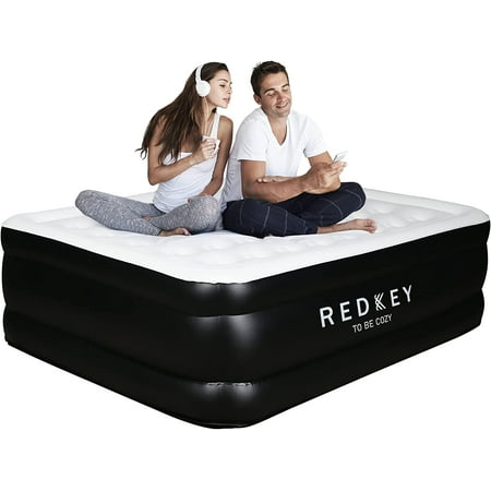 Queen Air Mattress with Built in Pump, Inflatable Mattress 2 Mins Fast ...