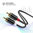 2RCA to 2RCA Audio Cable for DVD TV Blu-ray Player, Pure Oxygen-Free ...
