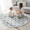 60 Inch Round Flannel Blanket for Adults & Kids, Soft, Cozy ...