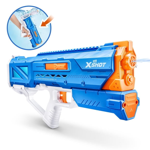 XSHOT Water Hydra Pulse Motor Soaker by ZURU, Motorized Blaster ...