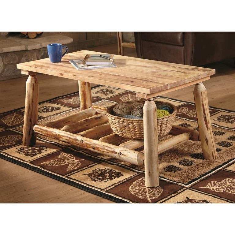 Castlecreek Log Sofa Table | Baci Living Room
