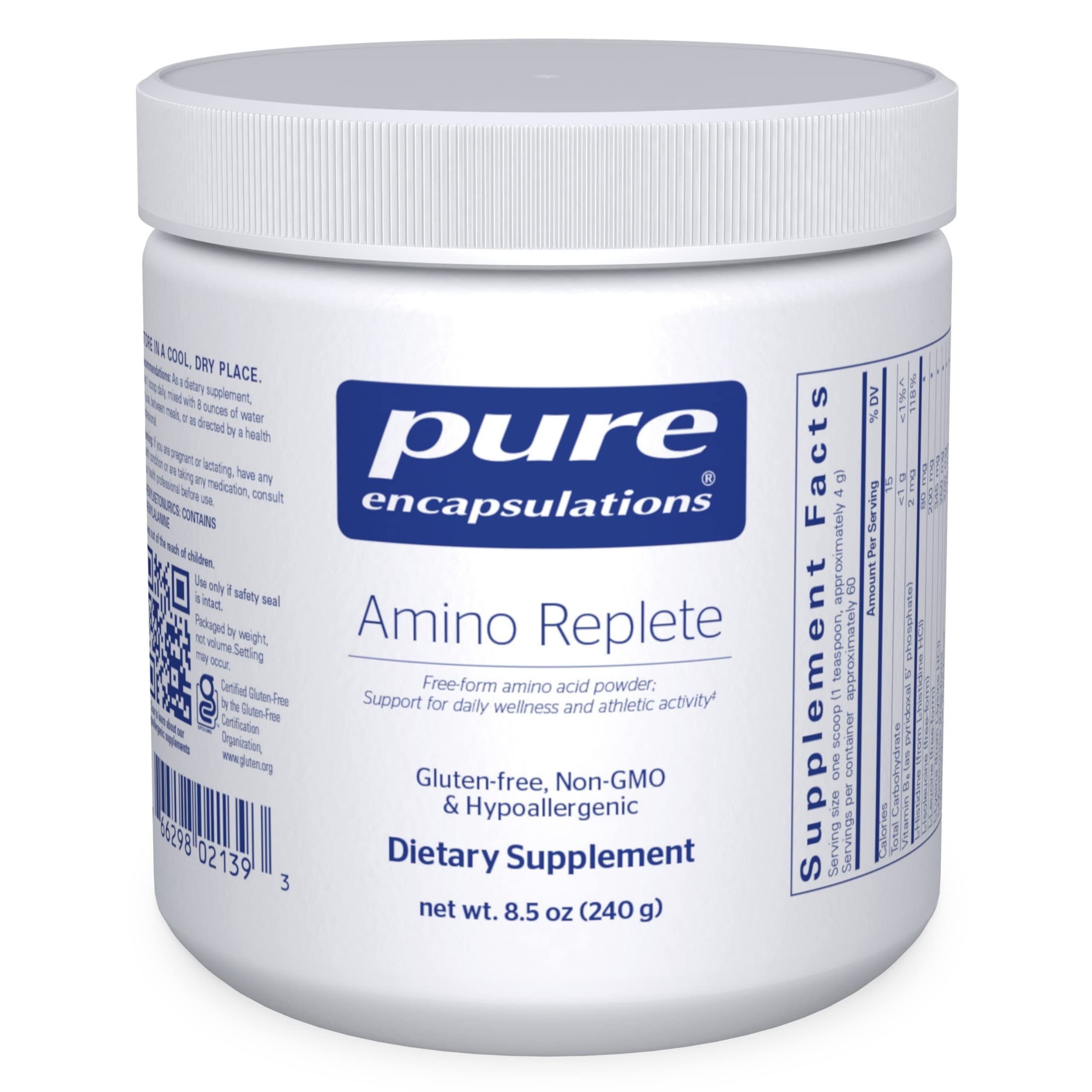 Suplemento Pure Encapsulations Amino Replete en polvo de 250 ml ...
