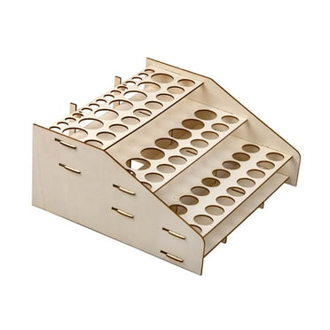 Craft Paint Storage Organizer 63 Holes Vertical Paint Rack Stand Wall ...