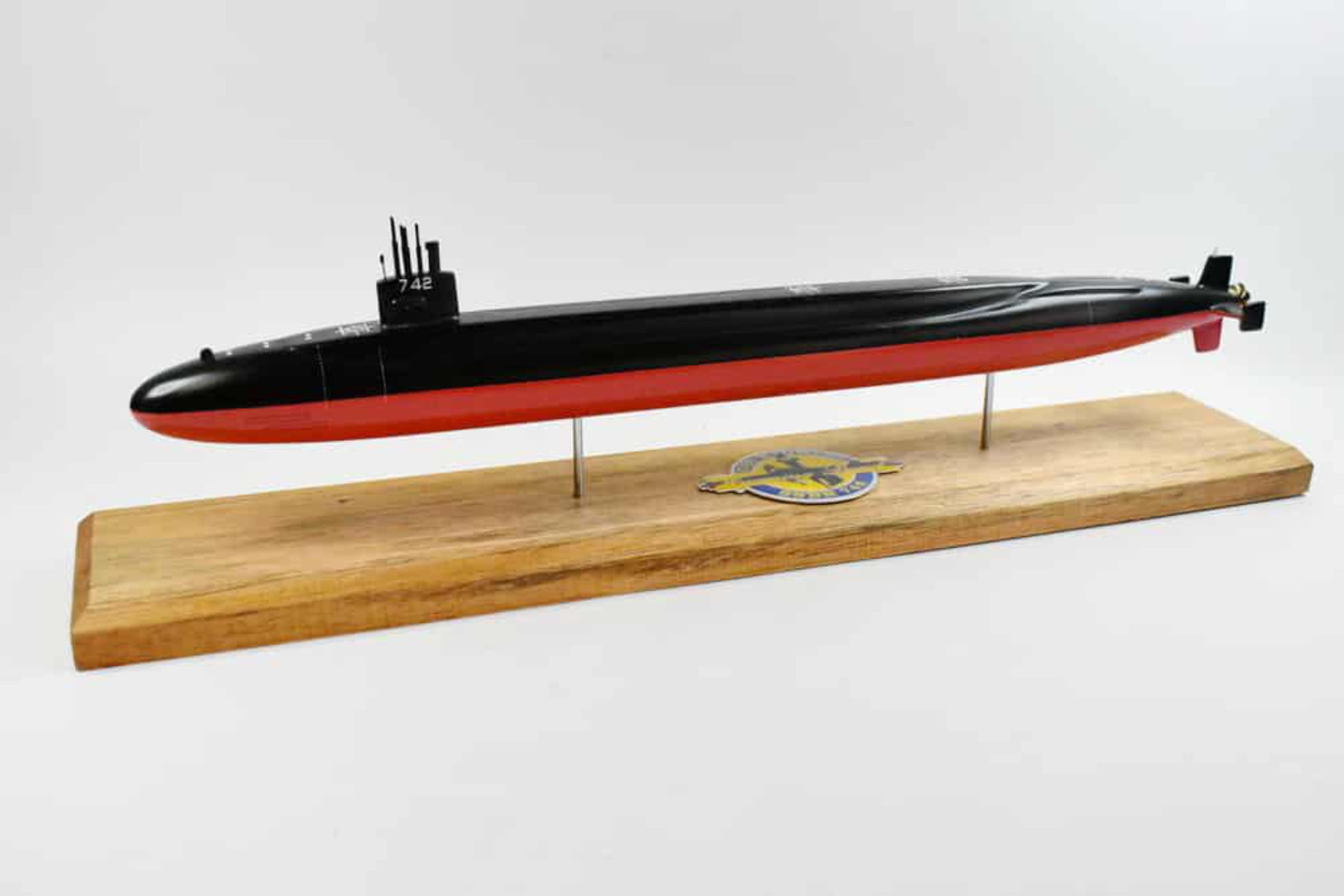 USS Wyoming SSBN-742 Submarine Model,Navy,Scale Model,Mahogany,20 inch ...