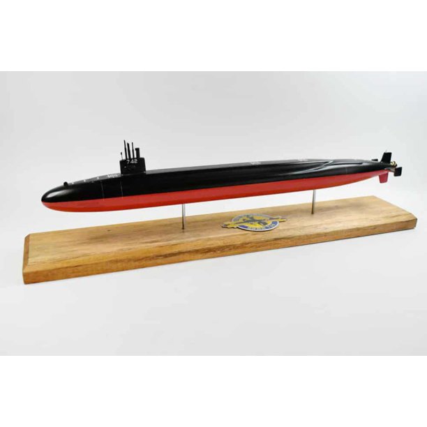 USS Wyoming SSBN-742 Submarine Model,Navy,Scale Model,Mahogany,20 inch ...