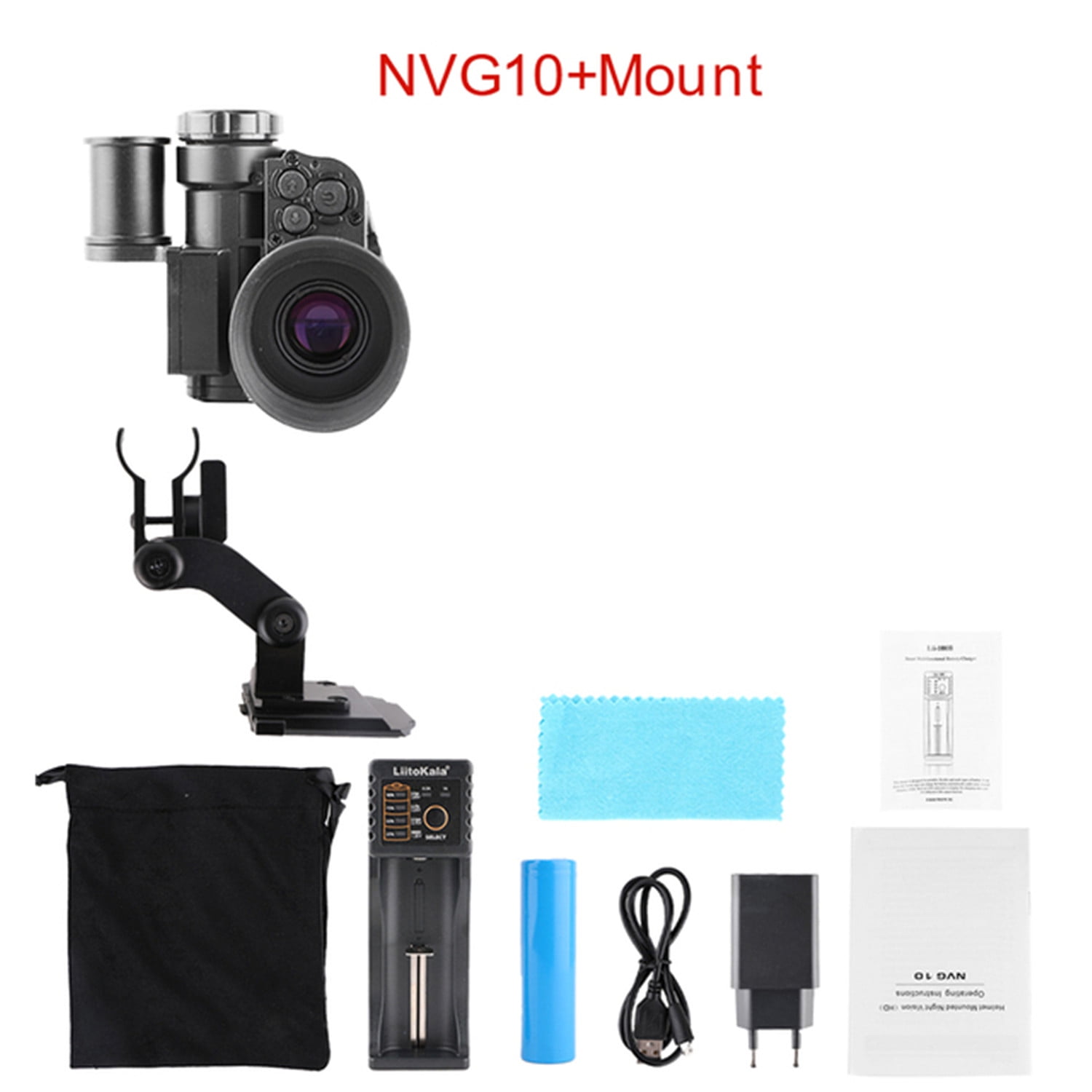 NVG10 Helmet Night Vision Goggle 1920x1080p Green Tactical Head Night ...