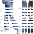 XIYNBAOK Checkered Jeans Pull on Petite Jeans Cute Baggy Jeans Hip Hop ...