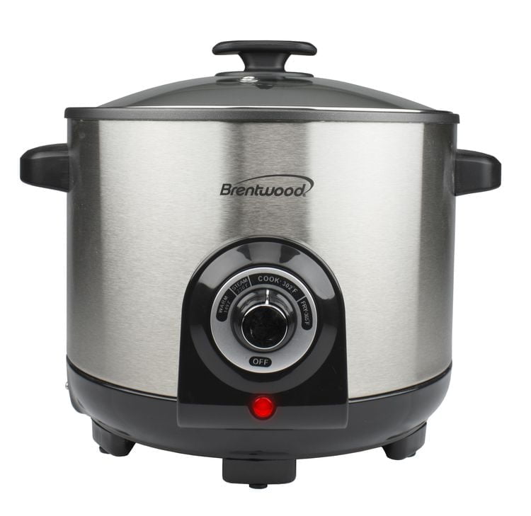 Brentwood Electric Deep Fryer & Multi Cooker, 5.2 Quart, Stainless ...