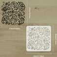 1pc Paisley Stencil 30x30cm Mandala Paisley Stencil Template Plastic ...