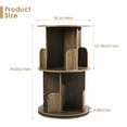 IAJXWI 2 Tier Rotating Bookshelf, 360° Revolving Bookcase, Circular ...