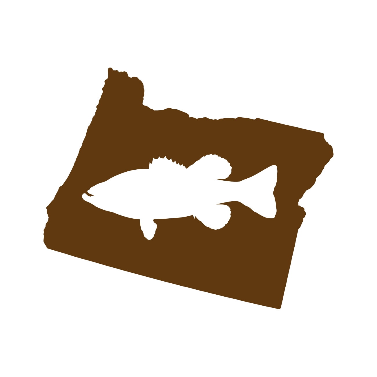 Oregon Bass Sticker Decal Die Cut - Self Adhesive Vinyl - Weatherproof ...