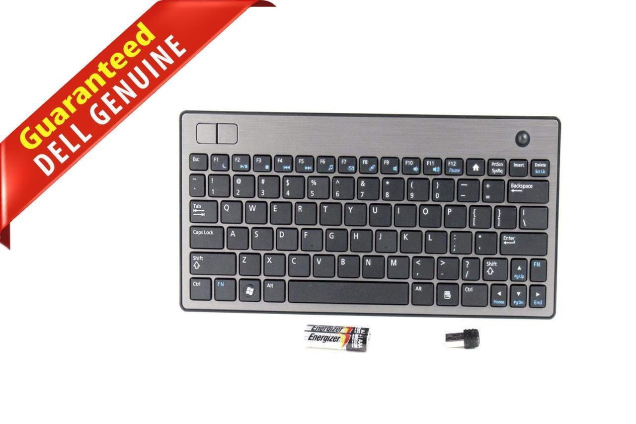 Dell RK906 Compact Slim Mini Wireless 83keys English Trackball Keyboard ...