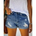 Onlyshe Jean Cutoff Shorts For Women Mid Rise Ripped Summer Denim
