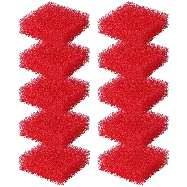 10 Pieces Filter Foam Sponges Aquarium Sponge Scrubber Tank Scratch ...