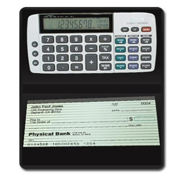 Teledex DB-413 Checkbook Calculator-Tracks Latest Savings Checking ...