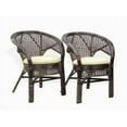 Sk New Interiors Pelangi Dining Set Of 2 Natural Rattan Wicker