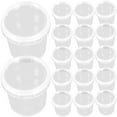 WEAVILUX 18Pcs Clear Storage Containers PP Mini Jars with Lids for ...