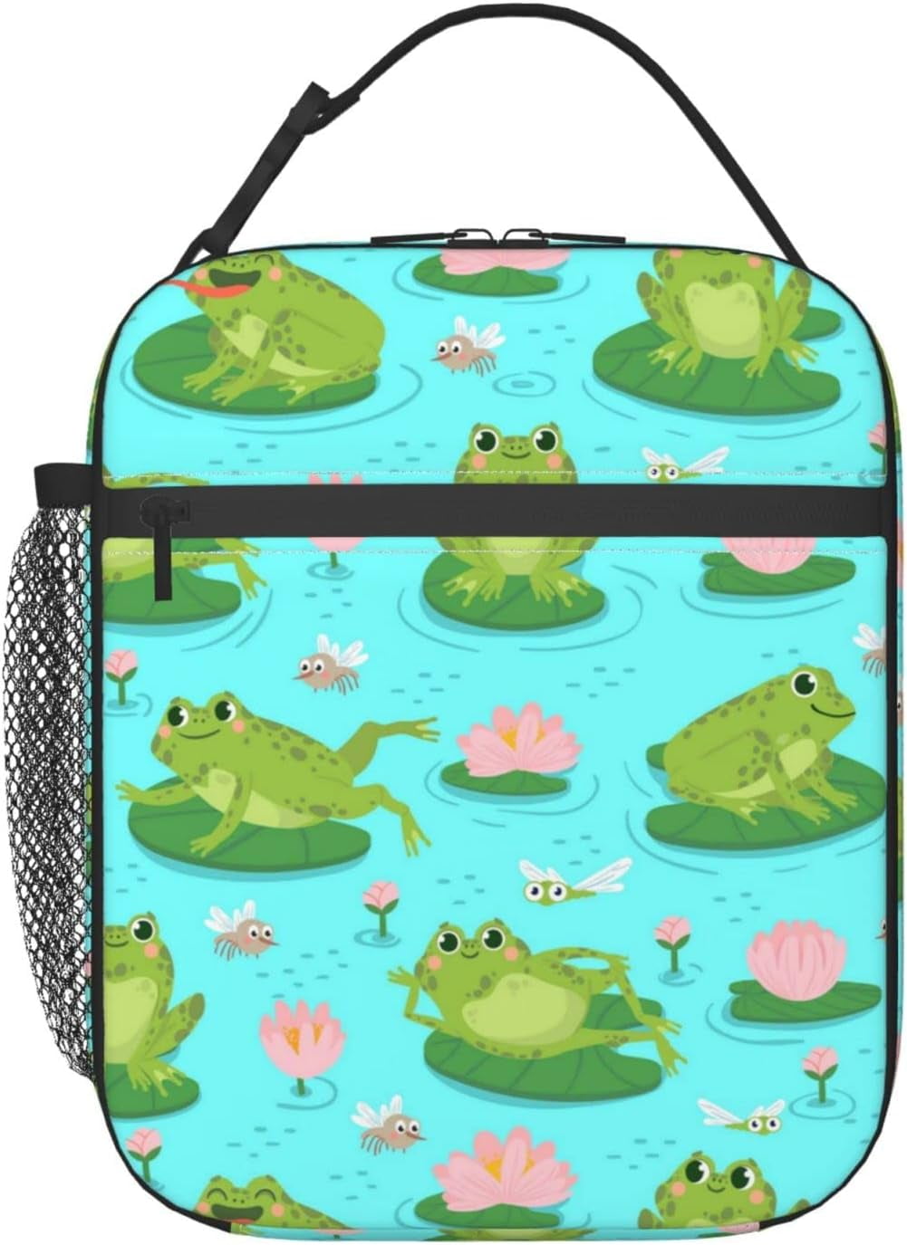 Sdmnsg-T Lunch Bag For Women/Men Insulated,Frogrepeating Cute Frogs And ...