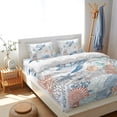 4 Piece Duvet Cover Set Cal king, Oceans Turtles Seahorse Shells Soft ...