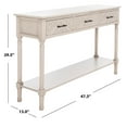 SAFAVIEH Peyton French Greige Wood Console Table with Drawer (47.3 in ...