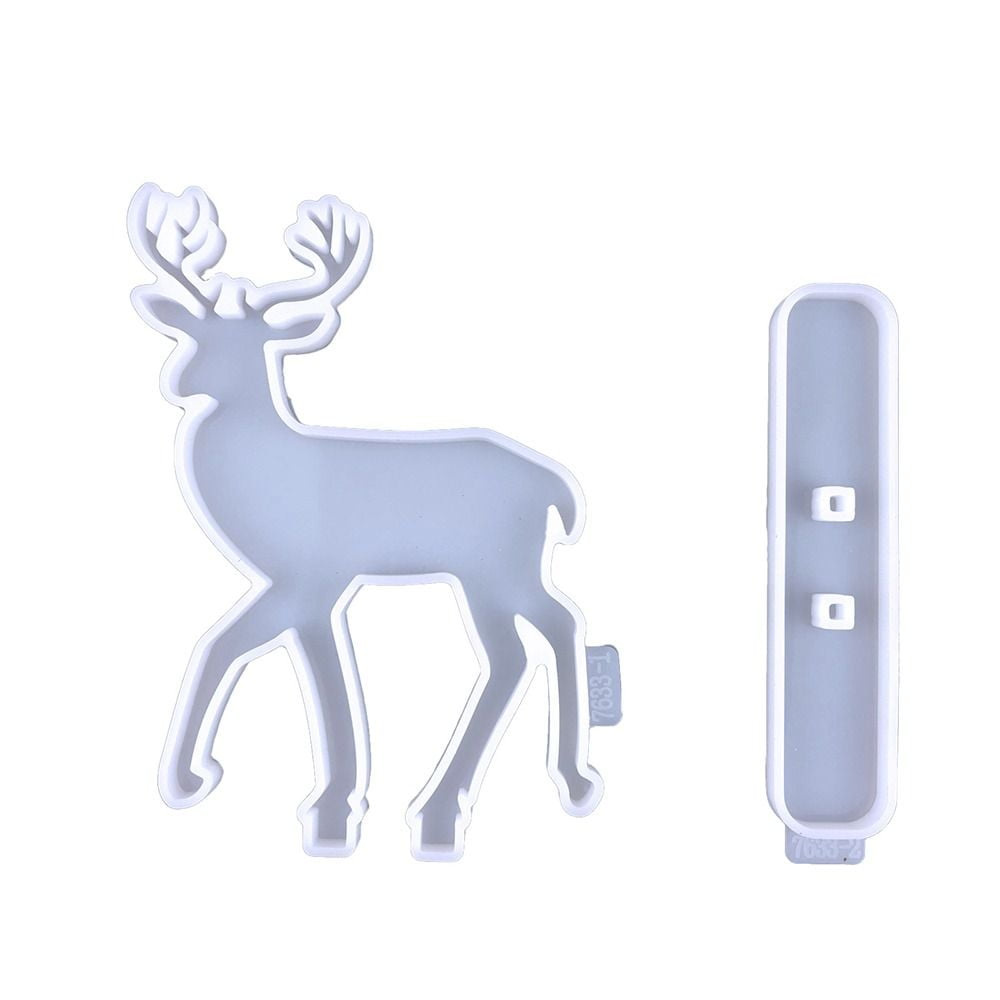 New Xmas Decorations DIY Crafts Handmade Casting Mould Christmas Deer ...