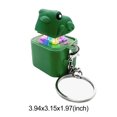 Frog Croaking Keychain, Realistic Click Button Keychain, Portable Frog ...