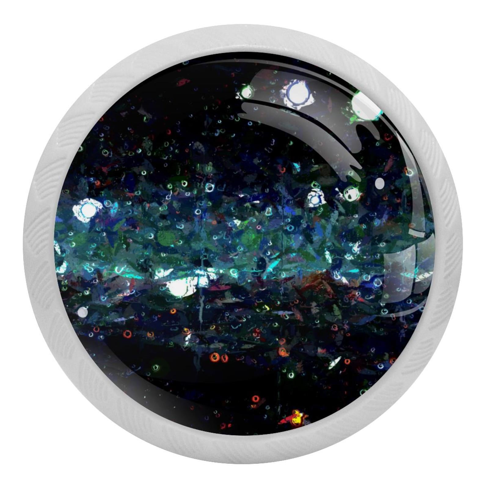 4PCS Round Planet Cabinet Fluorescence Knob Glowing in the Dark ...