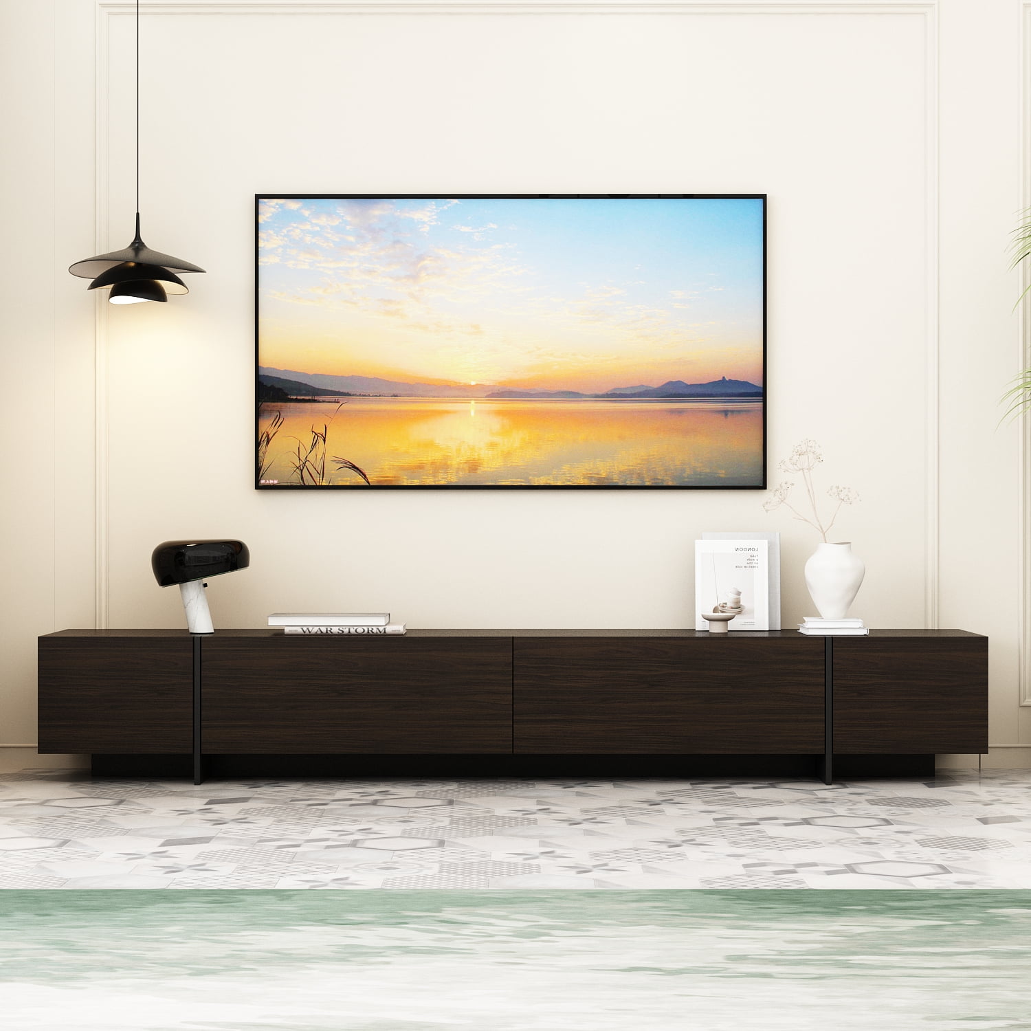 Click here for Oxylife Tv Stand With 4 Flip-Down Drawers  Modern... prices