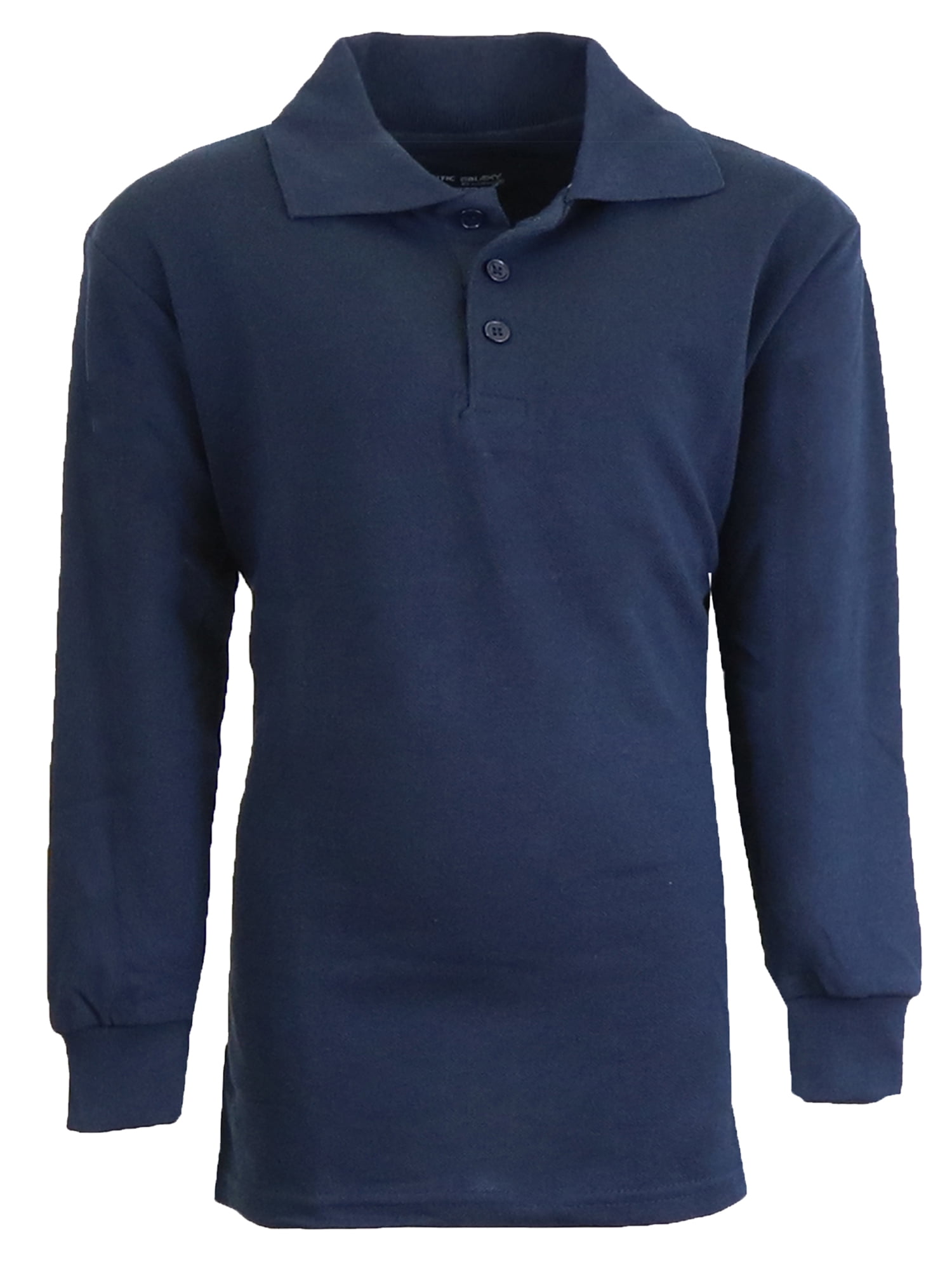 Boy's Uniform Long Sleeve Polo Shirts - Walmart.com