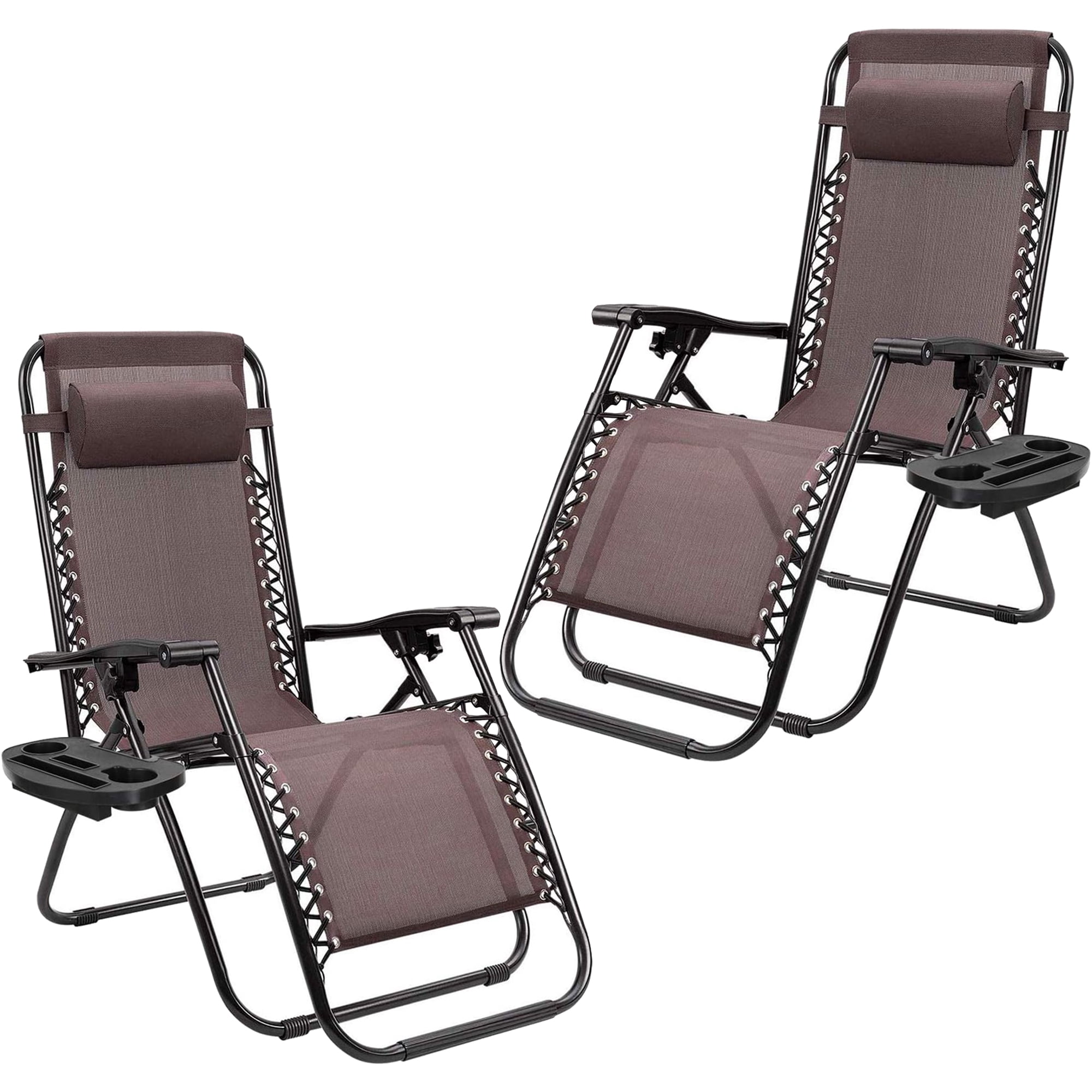 Devoko 2 PCS Zero Gravity Chair Outdoor Lounge Patio Chair Camp ...