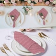 Cloth Napkins Set of 8 Pink Stripes Grain Cocktail Napkins Solid Color ...