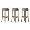 Maven Lane Adrien Counter Stool, Reclaimed Oak, Ronan Stone Vegan ...